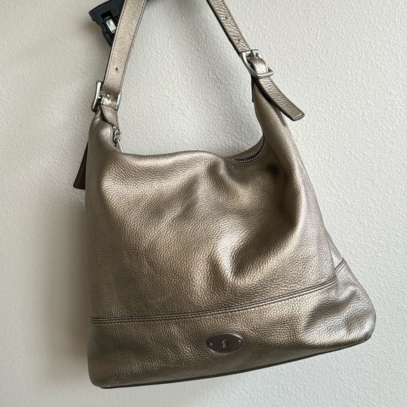 Fossil | Bags | Fossil Gold Metallic Shoulder Bag | Poshmark